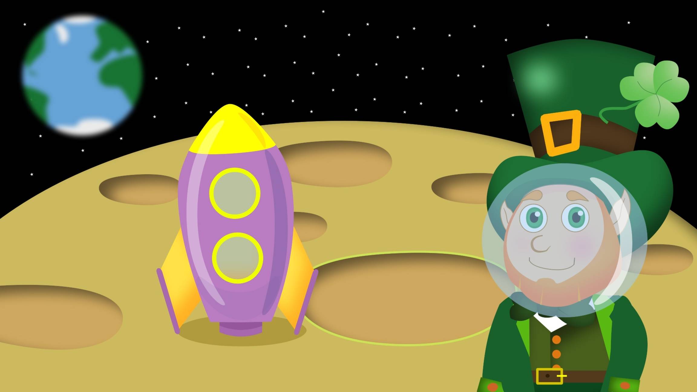 Лепрекон на космическом корабле | Солнечная система