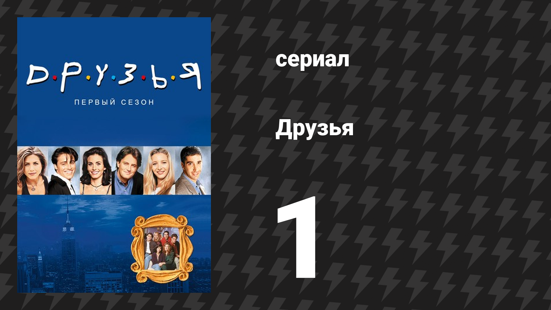 Друзья 1 сезон 1 серия «Эпизод, где Моника берёт новую соседку» (сериал, 1994)