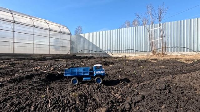 На RC ШИШИГЕ по чернозёму. Радиоуправляемая машинка WPL Газ 66.