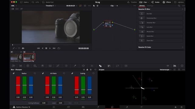 Nikon N-Log on Z8/Z9/Z6 III: с нодами в Davinci Resolve