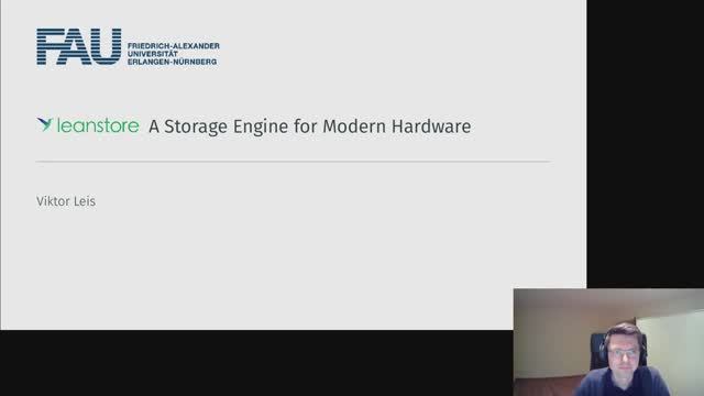 TALK2021S-11 LeanStore. In-Memory Data Management Beyond Main Memory (Viktor Leis)