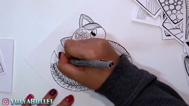 Дудлинг для начинающих | Как научиться рисовать дудлинг | Зентангл