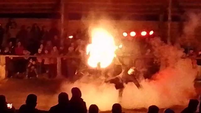 Игра с огнем в деревне викингов