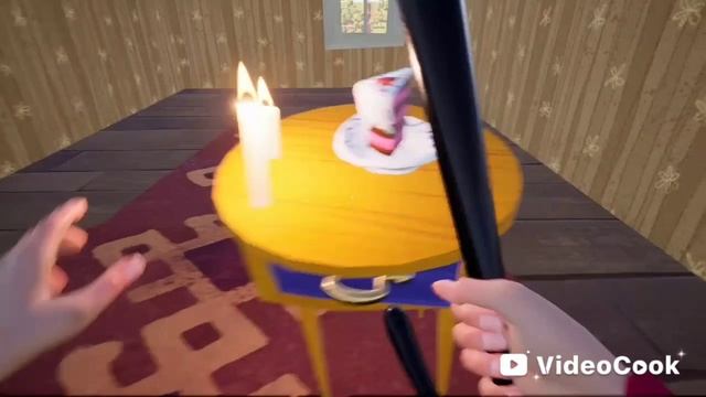 Где находятся все кусочки торта в привет сосед акт 3.