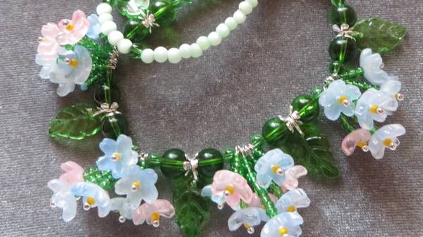 Колье незабудки.