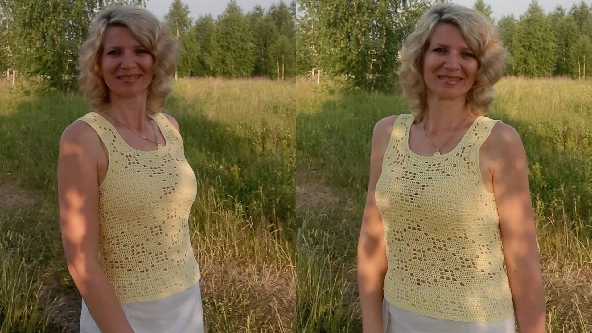 Майка крючком._Филейная техника._МК.