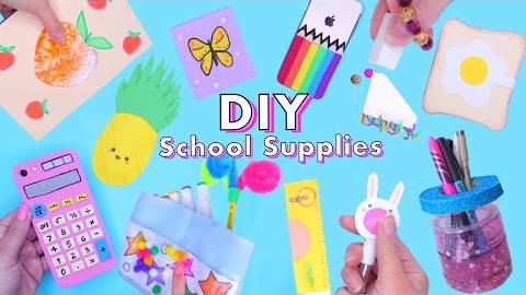 Делаем милые школьные принадлежности своими руками. Школьные лайфхаки и рукоделие