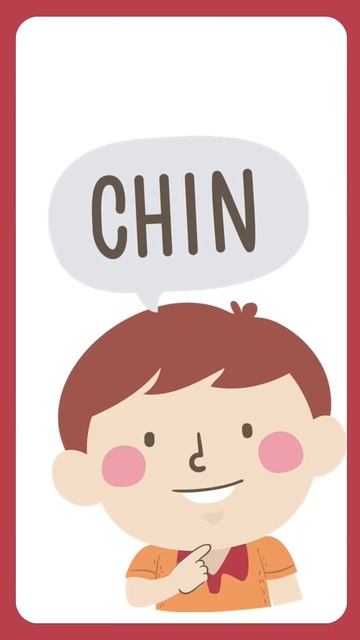 Словарь для детей "Части тела на английском"