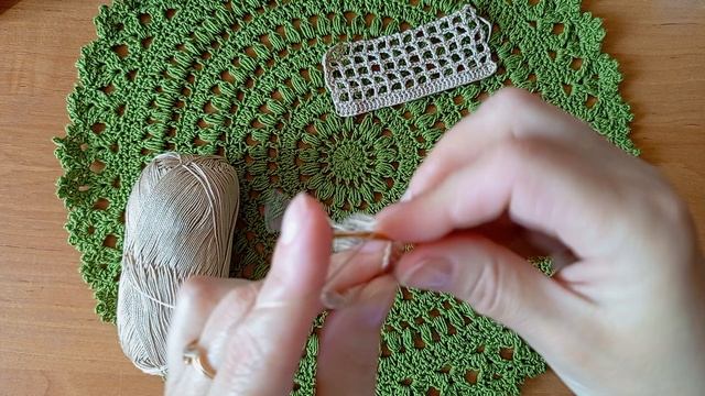 Учимся вязать крючком. Филейная сеточка.