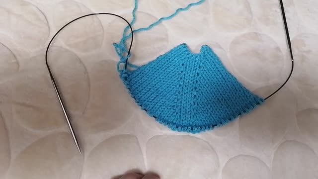 Регланная линия, прибавки из протяжек