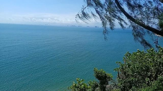 Дананг, Вьетнам, Город с полуострова Son Tra 17 февраля 2025.