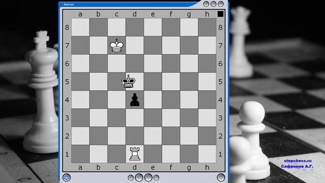 Задание №3  Ладья против 1 пешки