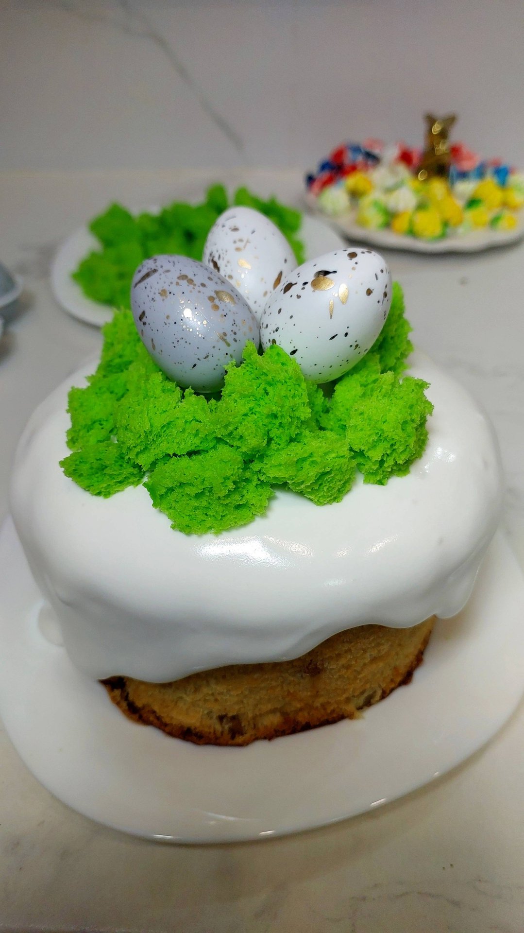 Мох для куличей за 1 минуту