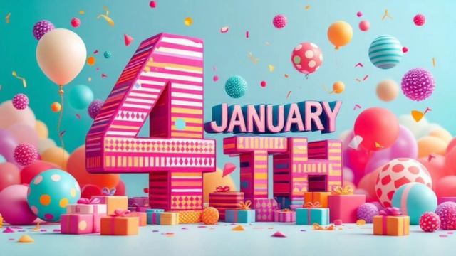 песня поздравление с Днём рождения 4 января