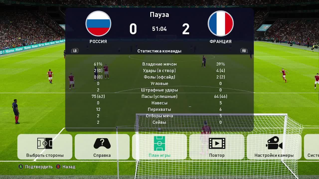 Pro Evolution Soccer 2021. Продолжаю поход за кубком. На пути - Россия.