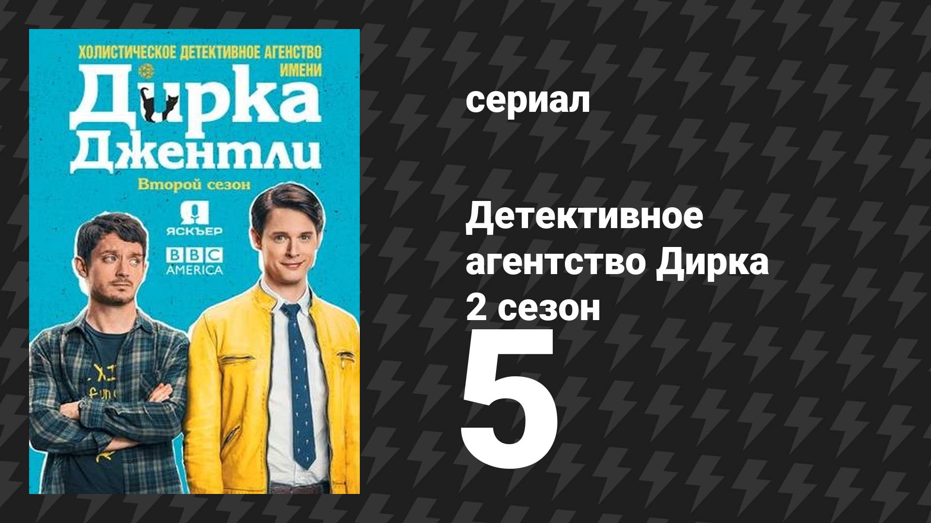 Детективное агентство Дирка Джентли 2 сезон 5 серия «Цветные узоры» (сериал, 2016)
