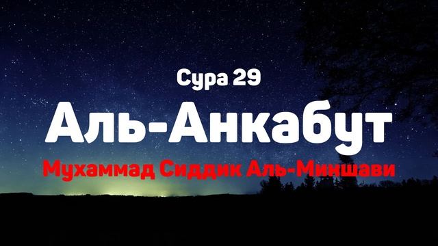 Сура 29 Аль-Анкабут - Мухаммад Сиддик Аль-Миншави