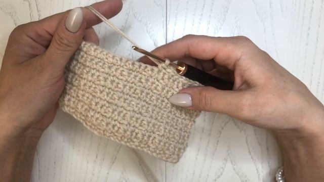 Текстильный узор крючком | Плотный двусторонний узор для тёплых изделий | Мастер-класс