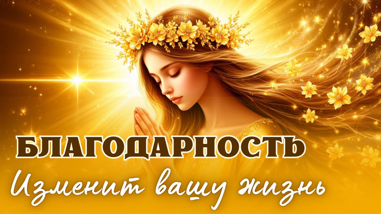 Песня - Аффирмация БЛАГОДАРНОСТЬ 🙏 СЕКРЕТ ИЗОБИЛИЯ, ЛЮБВИ И УДАЧИ. Результат 100%
