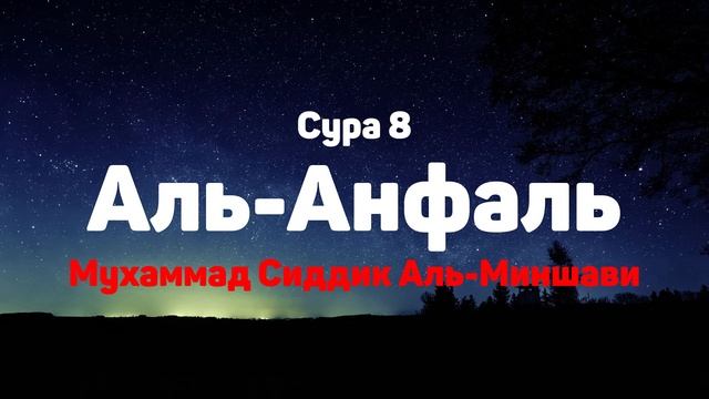 Сура 8 Аль-Анфаль - Мухаммад Сиддик Аль-Миншави