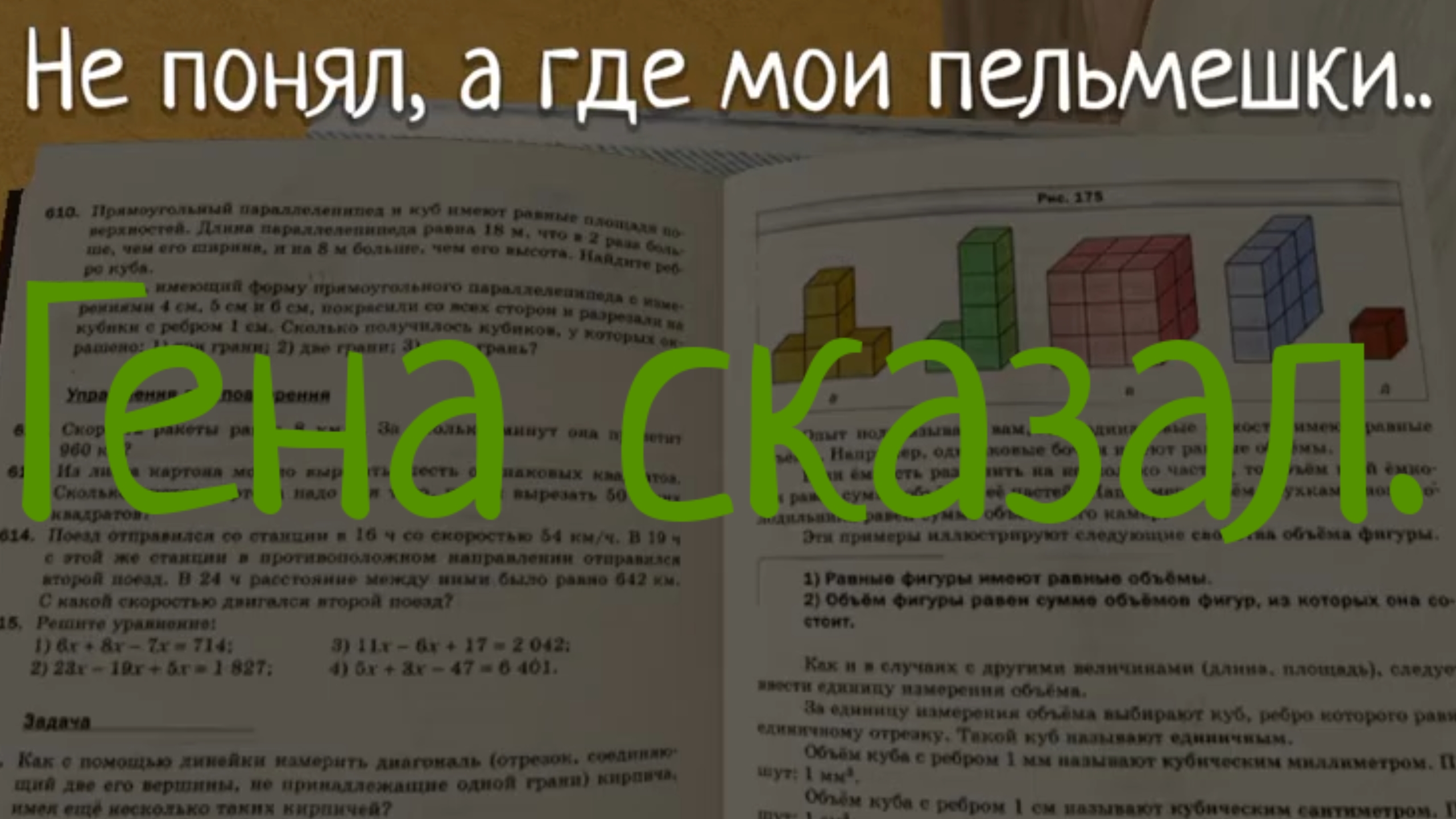 SchoolBoy Runaway, НЕ ПОНЯЛ, А ГДЕ МОИ ПЕЛЬМЕШКИ.. Гена сказал.