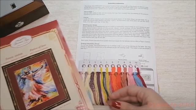 Танец любви - обзор и начало новой вышивки по набору фирмы Золотое руно. Коротко о других процессах