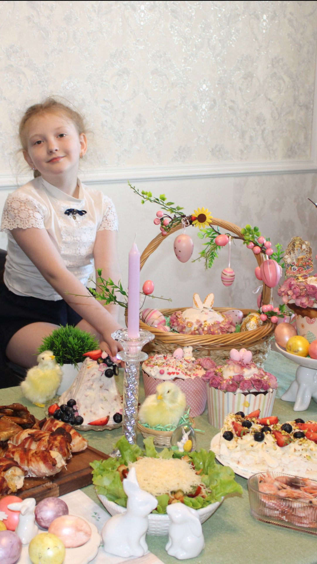 Пасхальный стол🐣 Оформление пасхального стола / оформление куличей / пасхальная корзина