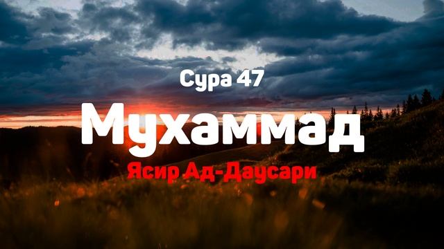 Сура 47 Мухаммад - Ясир Ад-Даусари