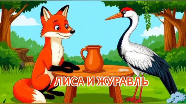 Аудиосказка "Лиса и журавль"