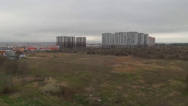 Анапа.  Болталка #1.  Вид из окна, погода, 7 апреля