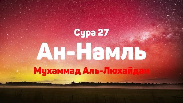 Сура 27 Ан-Намль - Мухаммад Аль-Люхайдан