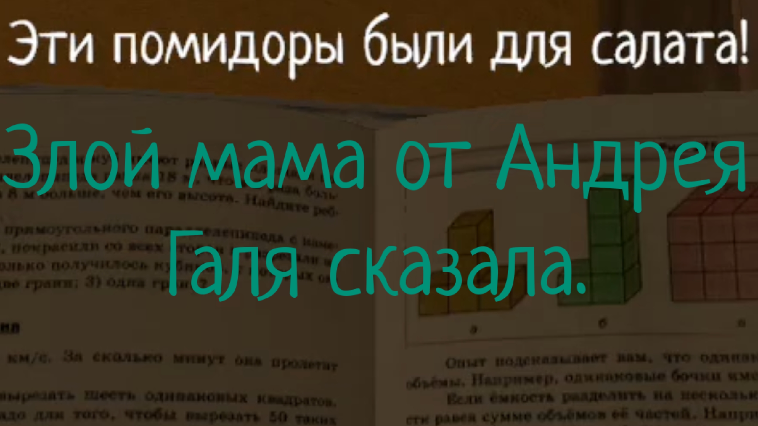 SchoolBoy Runaway, ЭТИ ПОМИДОРЫ БЫЛИ ДЛЯ САЛАТА! Злой мама от Андрея Галя сказала.