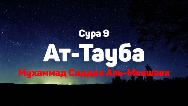Сура 9 Ат-Тауба - Мухаммад Сиддик Аль-Миншави