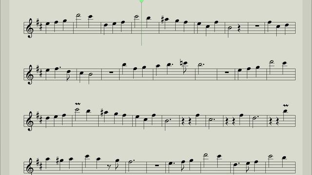 Синий платочек - Ноты для саксофона альт - играть по нотам