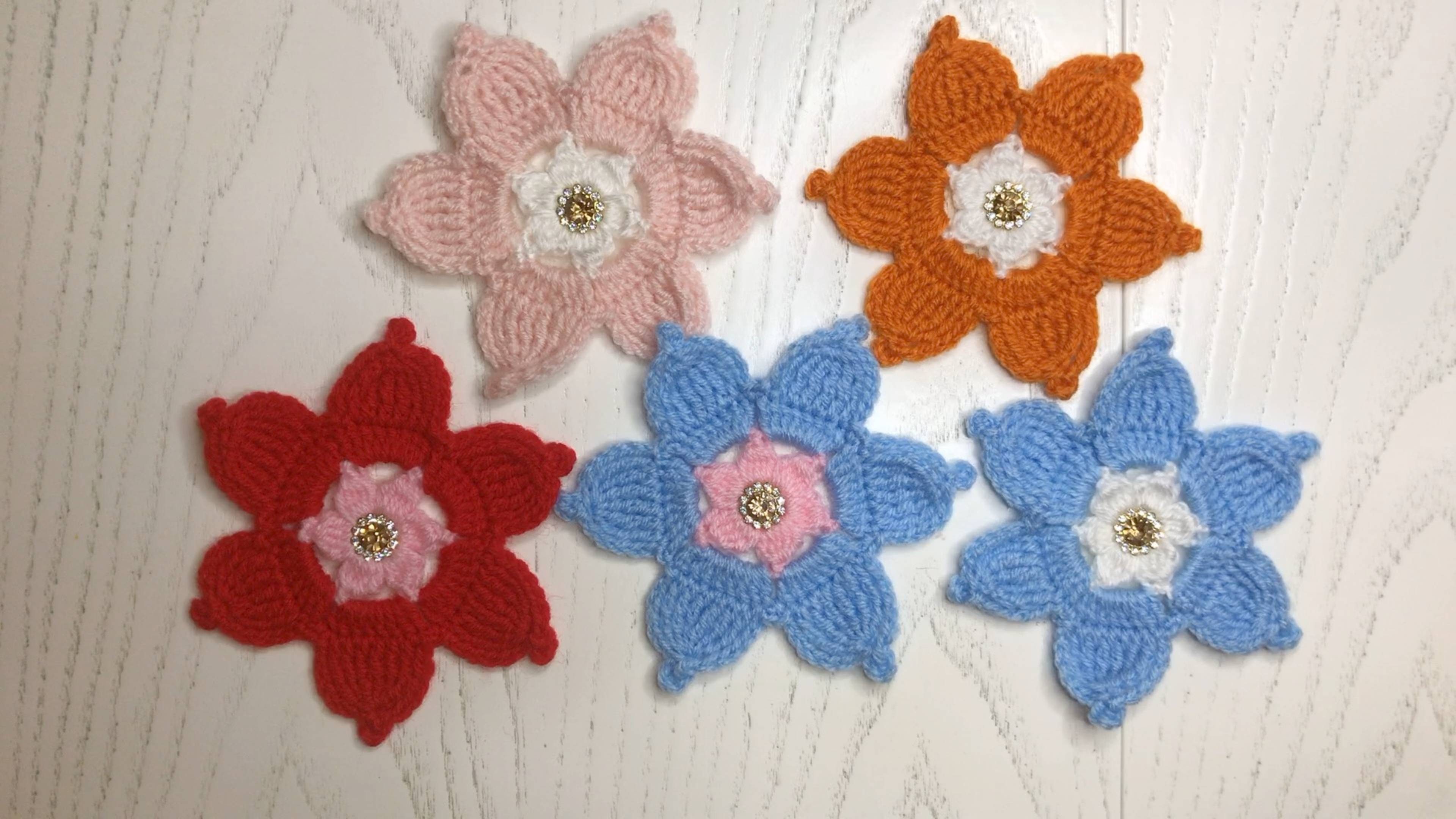 "Цветочный Каприз" крючком | Как связать красивый цветок крючком пошагово | Мастер-класс