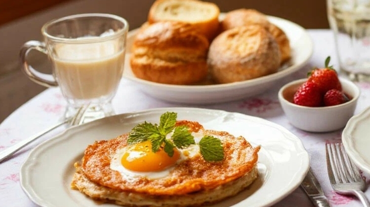 Завтрак для любимой.