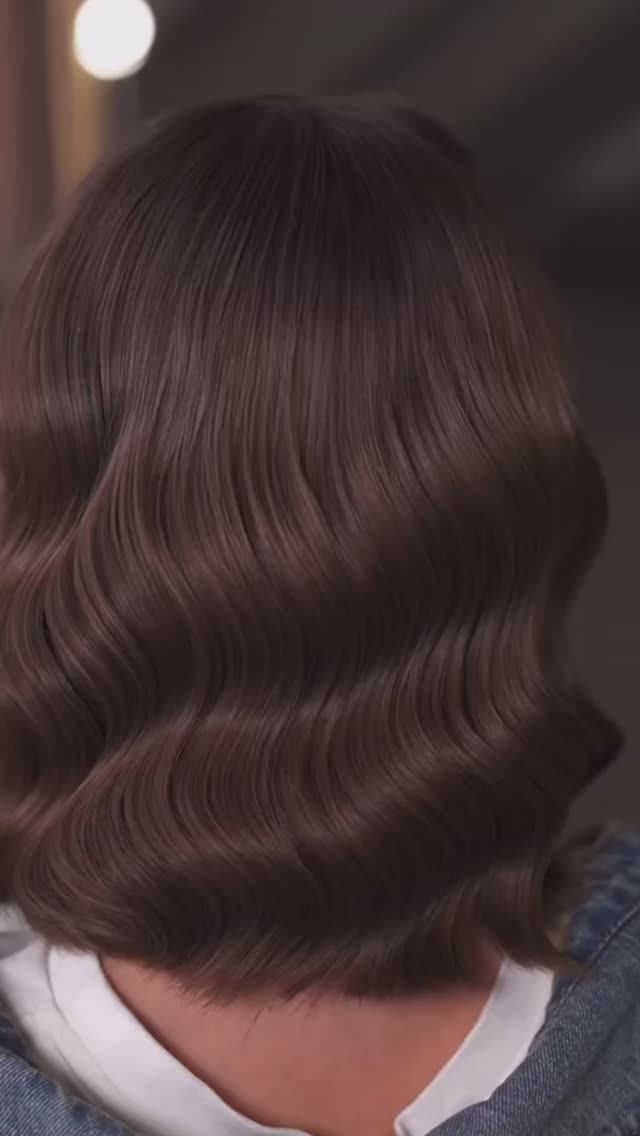 Идеальная голливудская волна на короткие волосы #прическа #укладка #волосы #локоны #мальвинка