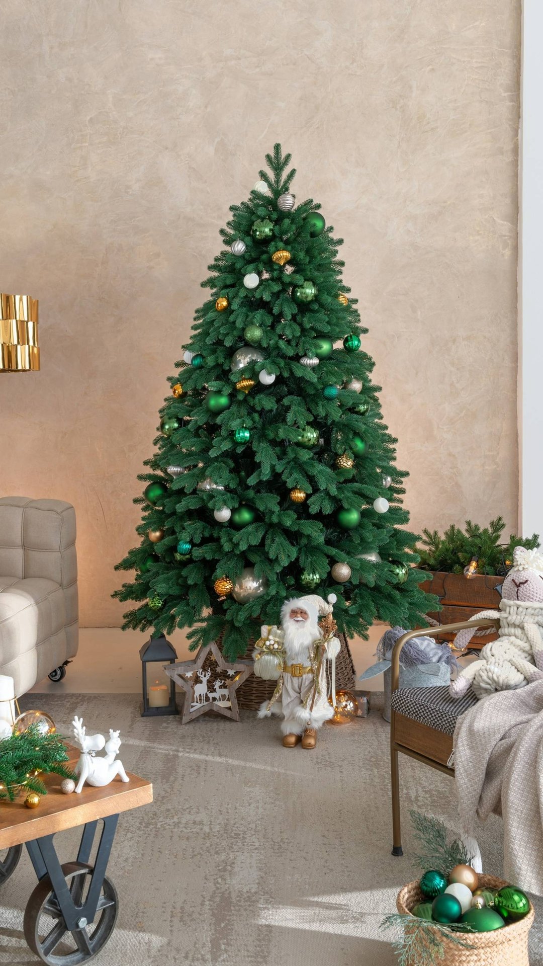 Искусственная елка Парижанка 120-150-180-210-240-270-300-350 см., Литая хвоя+ПВХ, ЕлкиТорг