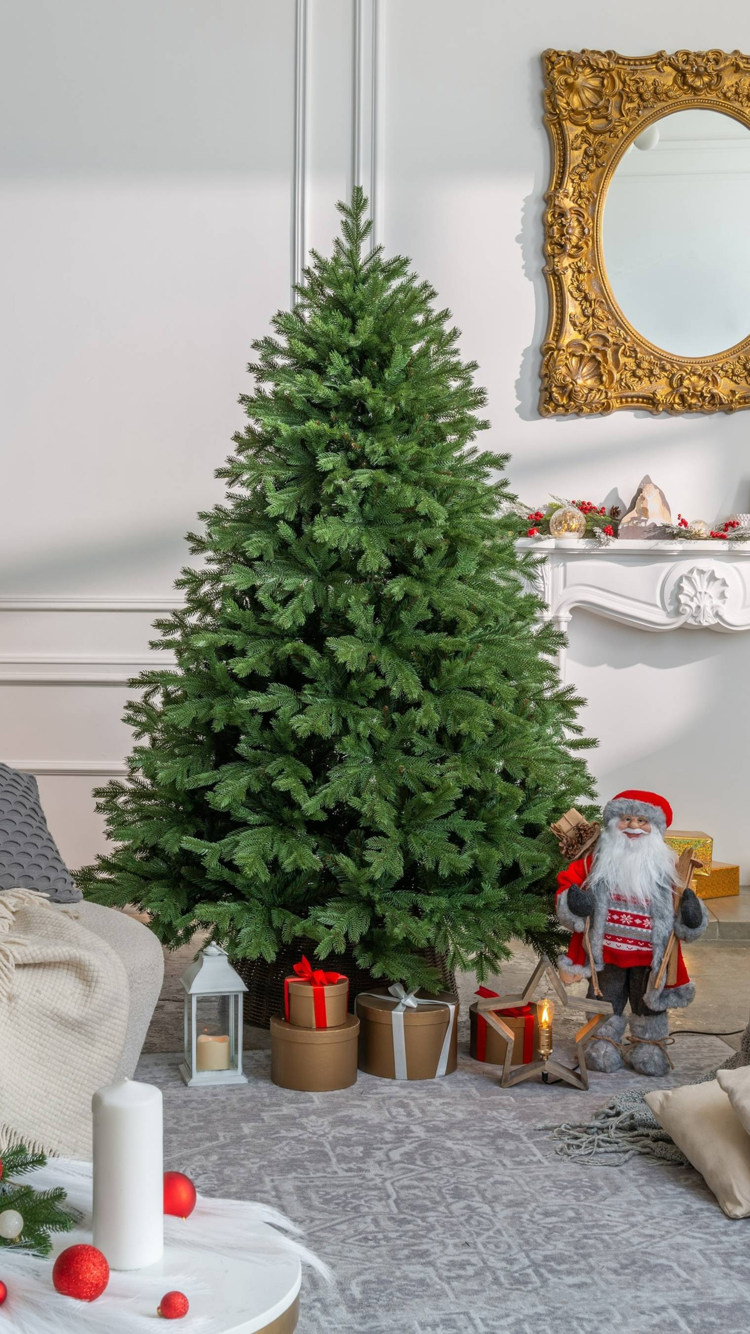 Искусственная елка Графская Премиум 150-180-210-240-270-300 см., Литая хвоя+ПВХ, ЕлкиТорг