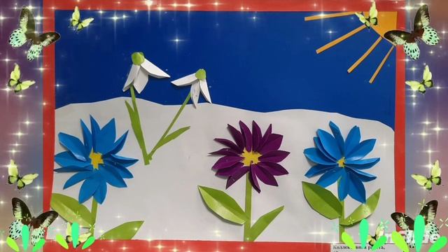 ул. Оборонная 16 -  Выставка творческих работ "Первоцветы" Март 2025г.