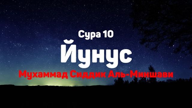 Сура 10 Йунус - Мухаммад Сиддик Аль-Миншави