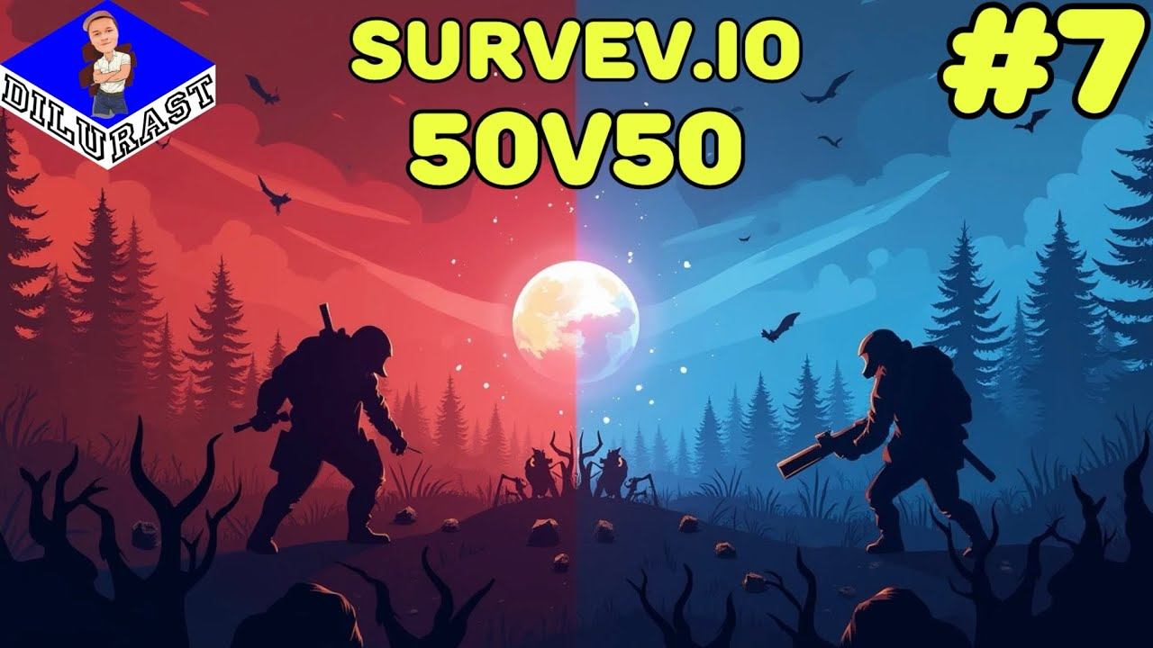 Survev.io #7 ИГРОВОЕ ШОУ! РЕЖИМ 50v50! ВИДЕОИГРА ОНЛАЙН! GAMEPLAY! ИГРОВОЙ КАНАЛ Dilurast