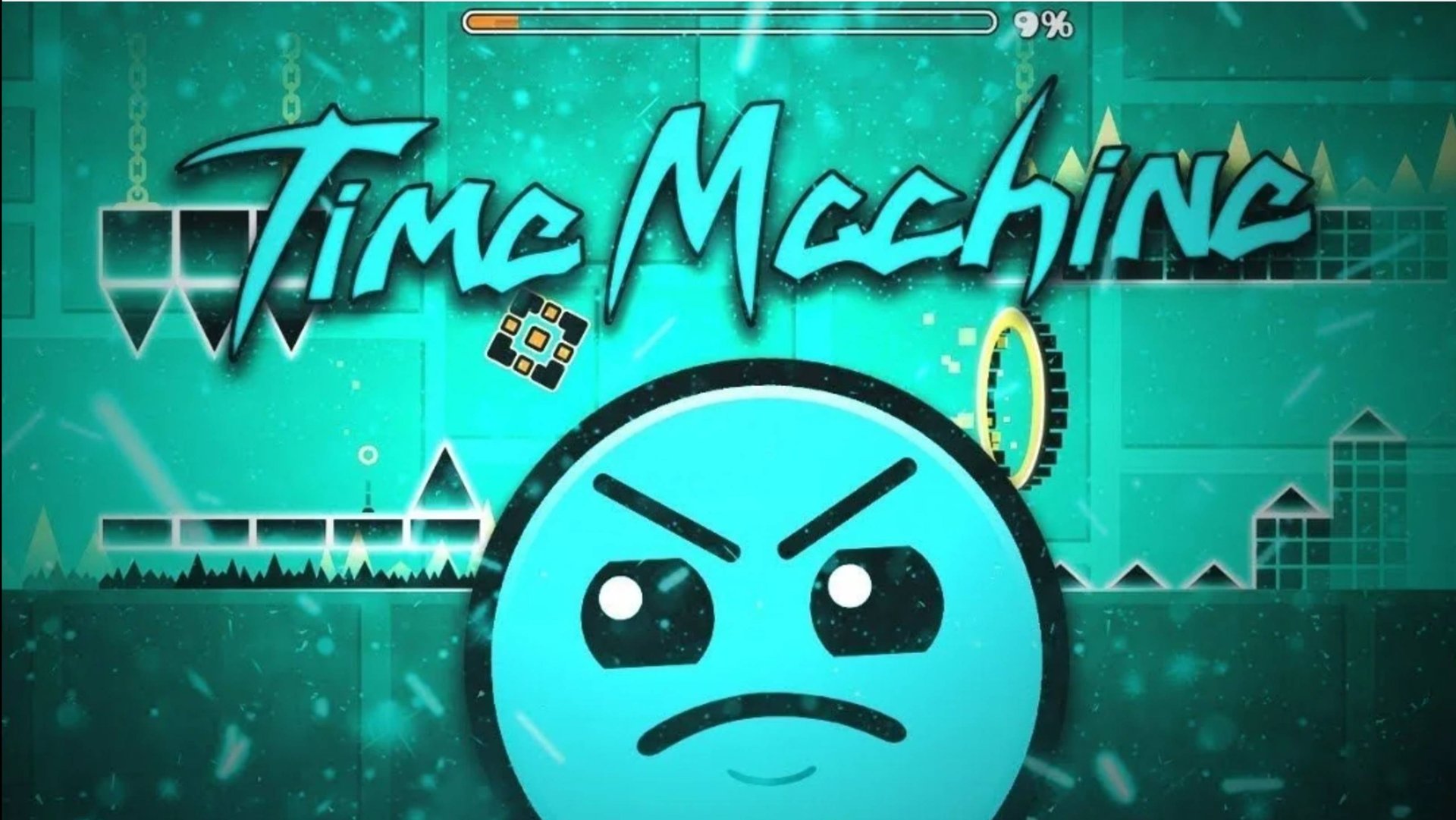 Прохождение уровня "Time machine". Geometry dash.