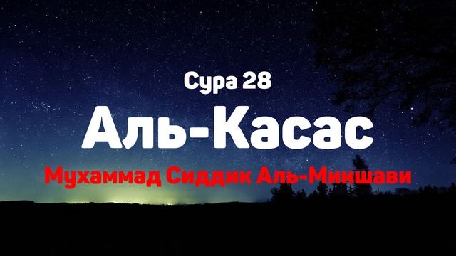 Сура 28 Аль-Касас - Мухаммад Сиддик Аль-Миншави