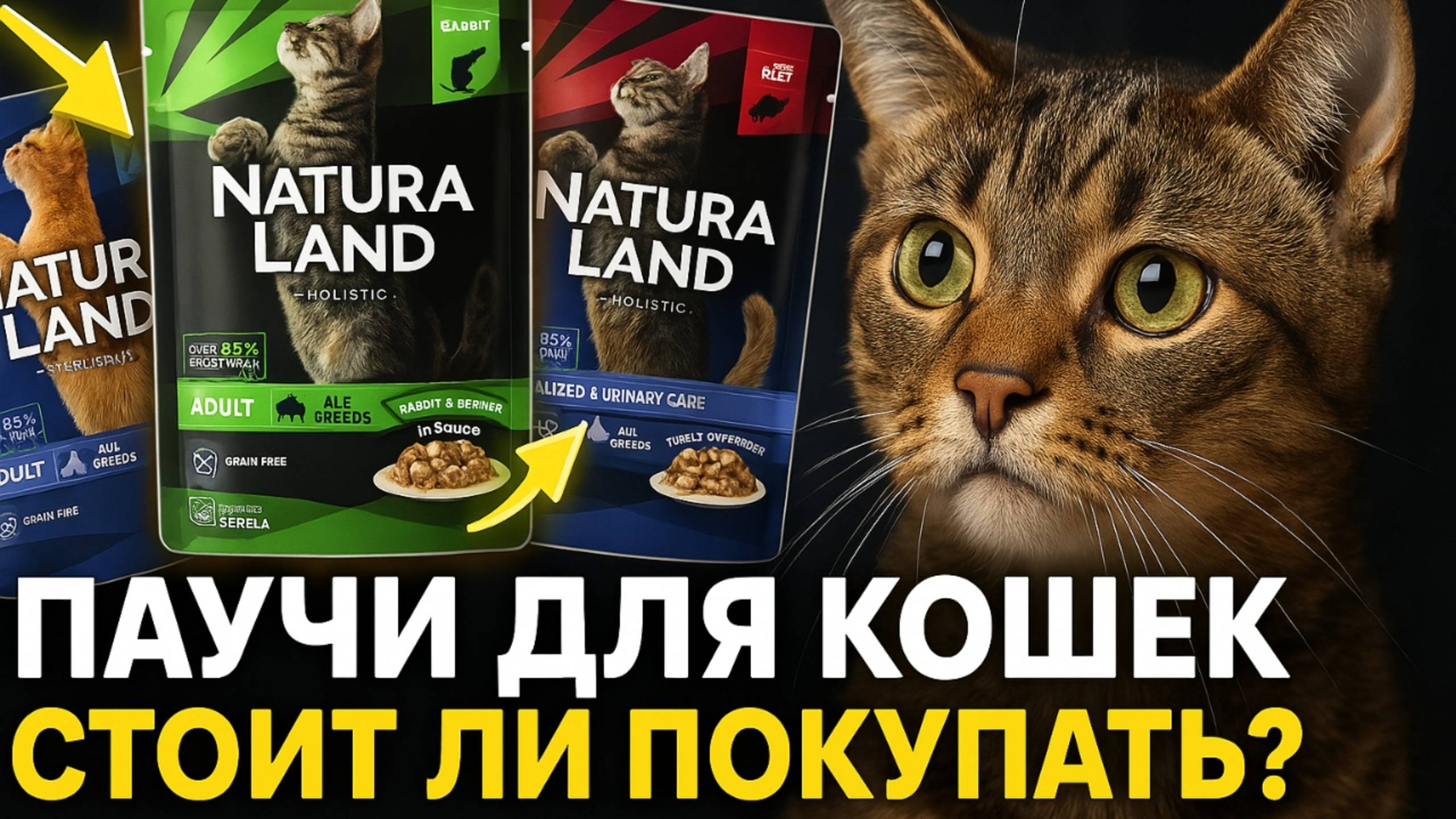 Паучи для кошек Natura Land: стоит ли брать? Вкус, состав и подводные камни