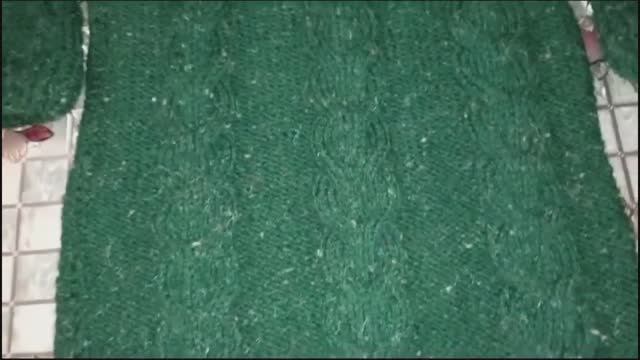 Архив. Довязала свитер из твида 🧶 сюрприз для дочери 🧦 Режу заготовки на коврики