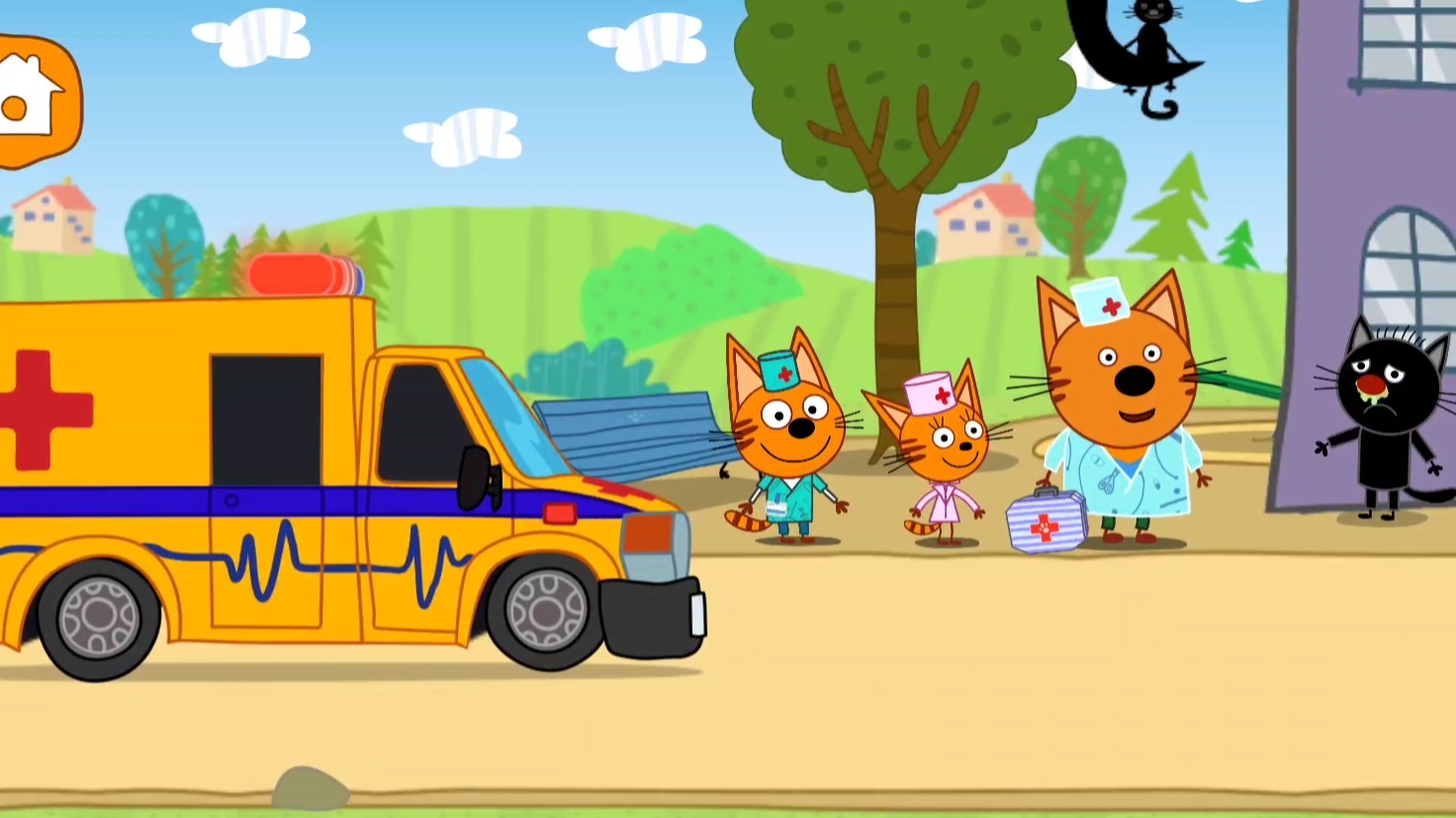 Три кота Доктор. Больница игра мультфильм