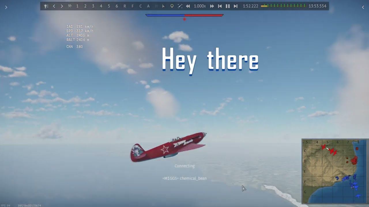 (АНГЛ) Як-3П - Красный летающий монстр - WarThunder AirRB геймплей самолетов