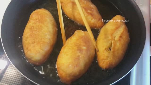 Жареные пирожки. Тесто без дрожжей.