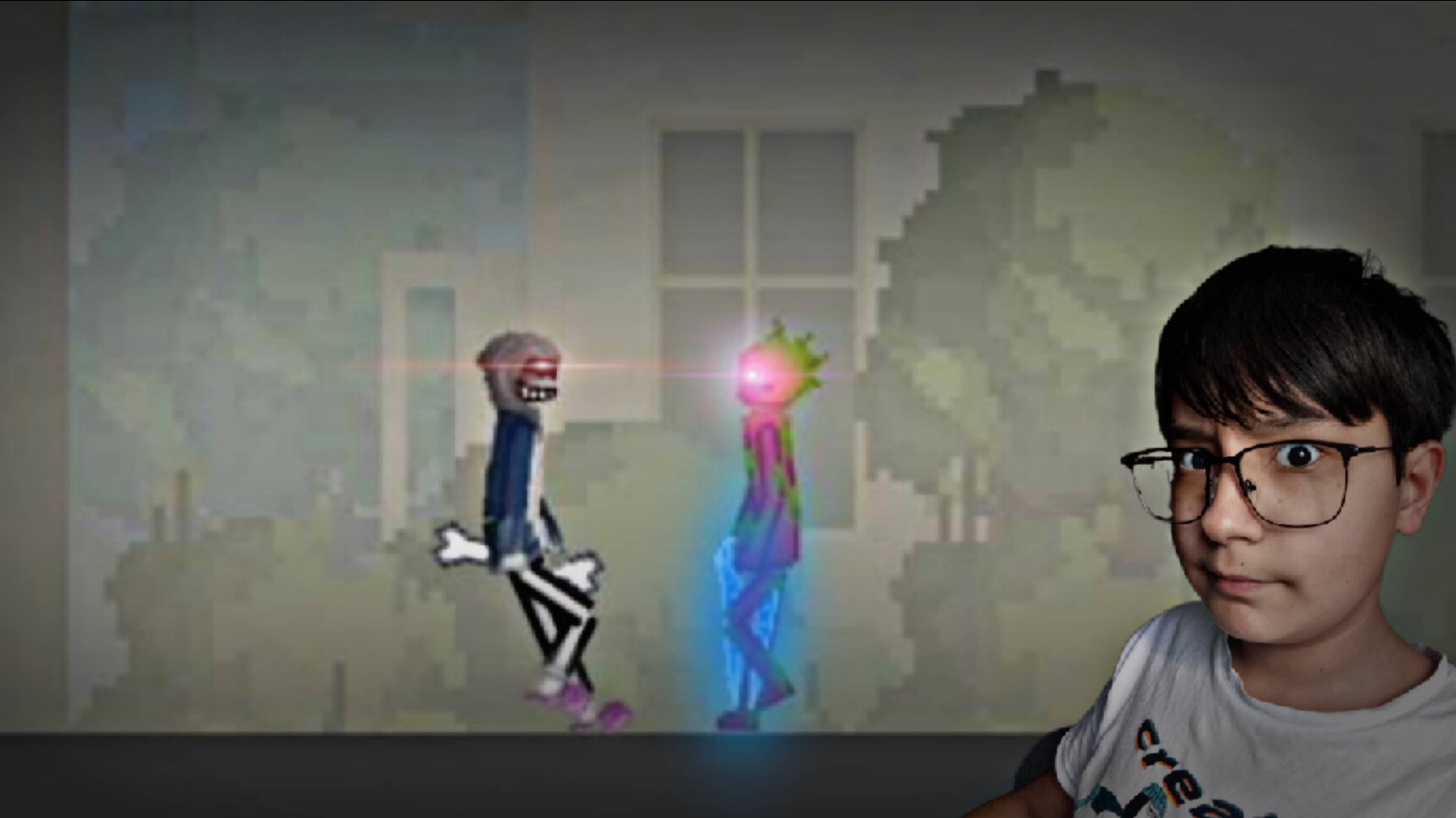 Битва Dust Санса и Питахаи в ~Melon Sandbox~